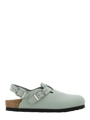 BIRKENSTOCK Suede Tokyo Slippers - Green