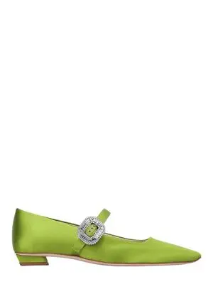 ROGER VIVIER Embellished Mary Jane Flats - Verdeacceso