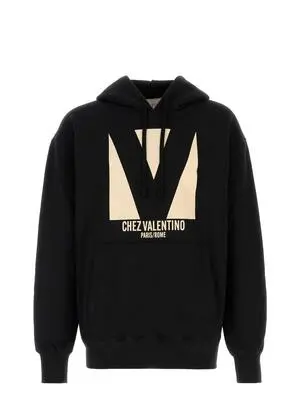 Valentino Garavani Cotton Pocket Sweatshirt - Black