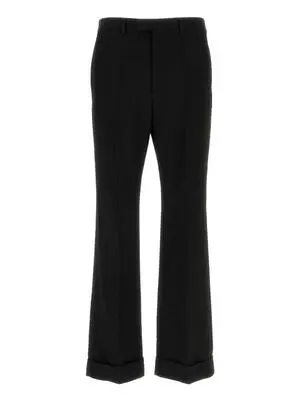 Valentino Garavani Virgin Wool Tailored Trousers - Black
