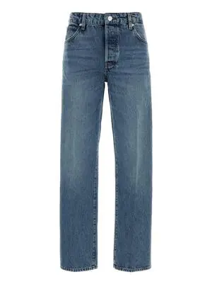 FRAME FRAME Essential Straight Leg Denim Jeans Light Blue