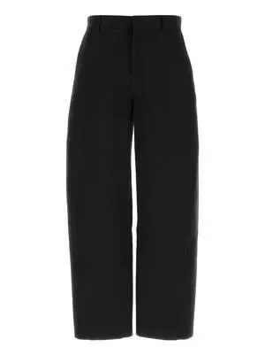 Givenchy Wide-leg Cotton Trousers - Black