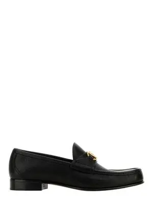 VALENTINO VALENTINO GARAVANI VLogo Leather Loafers