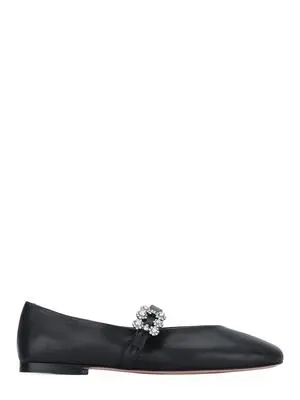 ROGER VIVIER Round Toe Mary Jane Pumps With Floral Embellishment - Nero