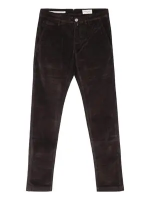 Jacob Cohen Velvet Tailored Pants - Brown
