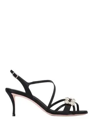 ROGER VIVIER ROGER VIVIER Mini Flower Strass Sandal 65 Nero