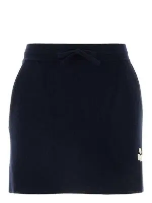 Isabel Marant Étoile ISABEL MARANT ETOILE Amaline Mini Skirt In Stretch Cotton Blend Blue