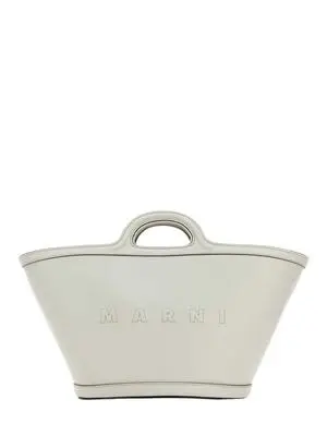 Marni Leather Tropicalia Mini Handbag - White