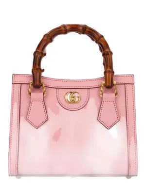 Gucci GUCCI 100% Leather Handbag With Bamboo Handle Multicolor
