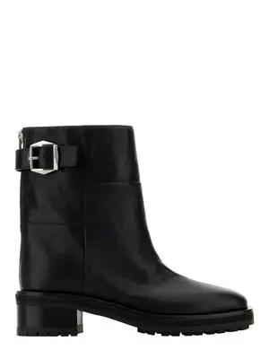 JIMMY CHOO JIMMY CHOO Brooklyn Leather Ankle Boots With 5 Cm Block Heel