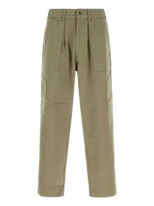Nanamica Twill Cargo Pants With Silk Lining - Green