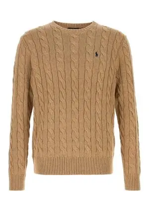 Polo Ralph Lauren Polo Ralph Lauren Cotton Cable Knit Sweater Camel
