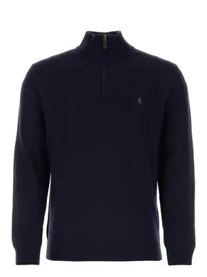 Polo Ralph Lauren Quarter Zip Wool Sweater - Blue