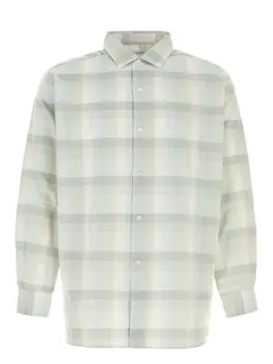 Nanamica Embroidered Checkered Cotton-blend Shirt - Checked