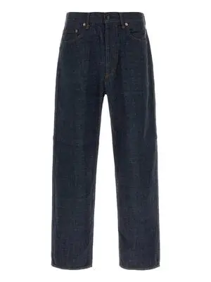 Nanamica Inspired Cotton Blend Jeans - Blue