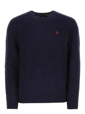 Polo Ralph Lauren Wool-cashmere Cable Knit Turtleneck Sweater - Blue