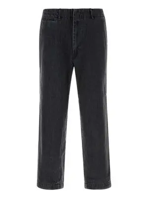 Nanamica Cotton-polyester Denim Jeans With Viscose Lining - Black