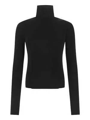 Givenchy Stretch Viscose Blend Turtleneck Top - Black