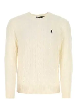 POLO RALPH LAUREN POLO RALPH LAUREN Wool-Cashmere Blend Cable Knit Crewneck Sweater