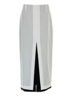 THE ROW Ismara Cotton Midi Skirt - White