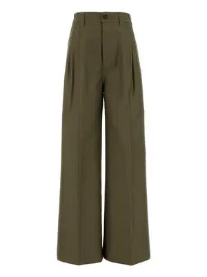 MAISON MARGIELA MAISON MARGIELA Utility Cotton Wide-Leg Pants