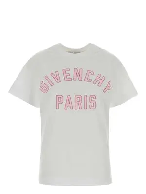 Givenchy Logo Applique Cotton T-shirt - White