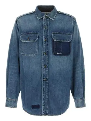 MAISON MARGIELA Denim Shirt - Blue