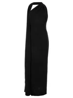 Loewe Satin Maxi Dress - Black
