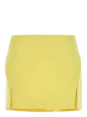 Givenchy Stretch Crepe Mini Skirt - Yellow