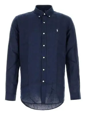 Polo Ralph Lauren 100% Linen Button-down Shirt - Blue