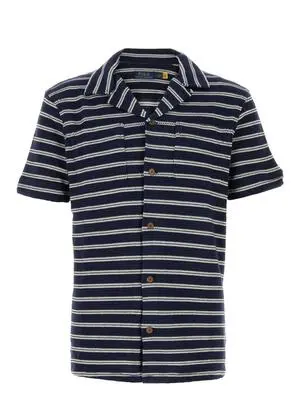 Polo Ralph Lauren Embroidered Striped Cotton-blend Polo Shirt For - Stripped