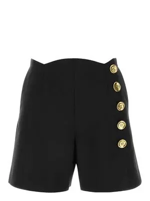 GIVENCHY GIVENCHY Wool Blend Mini Shorts With Button Detailing