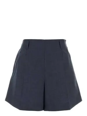 Givenchy Wool Mini Shorts - Blue