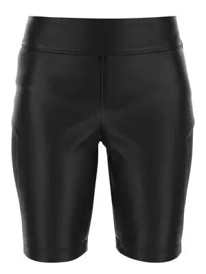 Loewe Lamb Leather And Mixed-fabric Leggings - Black