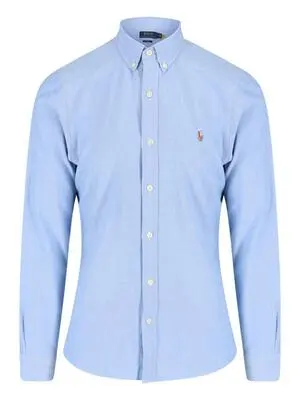 Polo Ralph Lauren Polo Ralph Lauren Men's Classic Fit Button-Down Dress Shirt Light Blue