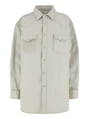 MAISON MARGIELA Oversized Denim Shirt - White
