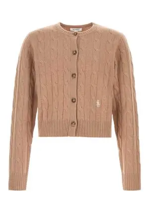 SPORTY & RICH SPORTY & RICH Cashmere Blend Cable Knit Cardigan