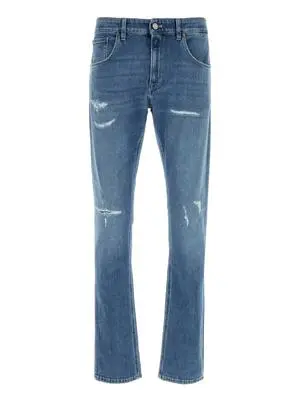 PT TORINO Stretch Denim Jazz Jeans - Blue