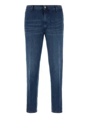 PT TORINO Cotton-linen Blend Denim Jeans - Blue