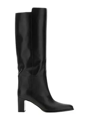 JIMMY CHOO Caly Leather High Heel Boots - Black