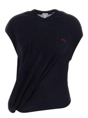 Loewe Wool-blend Knit Vest - Blue