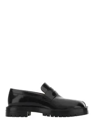 MAISON MARGIELA Tabi Leather Loafers - Black