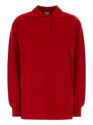 Loewe Stretch Cashmere Blend Polo Shirt - White