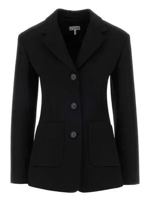 Loewe Wool Blend Blazer - Black