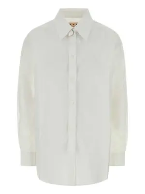 Marni Cotton Poplin Shirt With Classic Collar - White