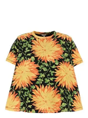 Loewe Loewe Women's Floral Printed Cotton-Blend T-Shirt Floral