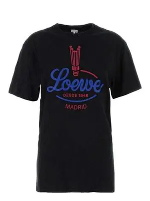Loewe Graphic Print T-shirt - Black