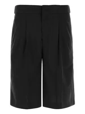 PT TORINO Wool Bermuda Shorts - Black