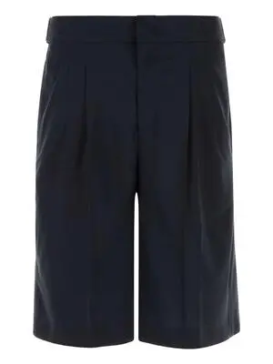 PT TORINO Wool Bermuda Shorts - Blue