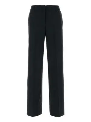 PT TORINO Francoise Virgin Wool Twill Pants - Black